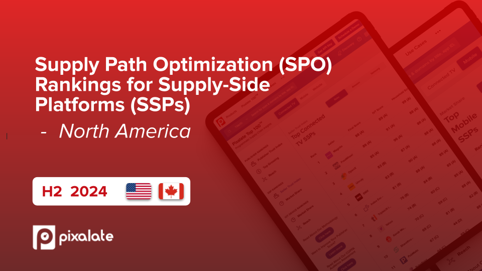 Pixalate's H2 2024 North America Supply Path Optimization (SPO) Rankings for Web, CTV, & Mobile